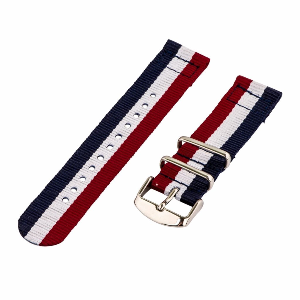 Red/White/Blue Ballistic Bands – 20mm Quick Release
