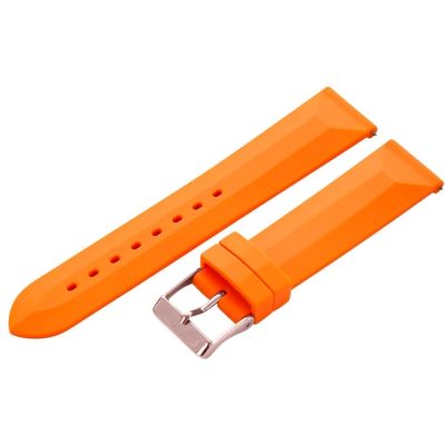 Orange Strap|Orange Silicone Watch Bands-Clockworksynergy