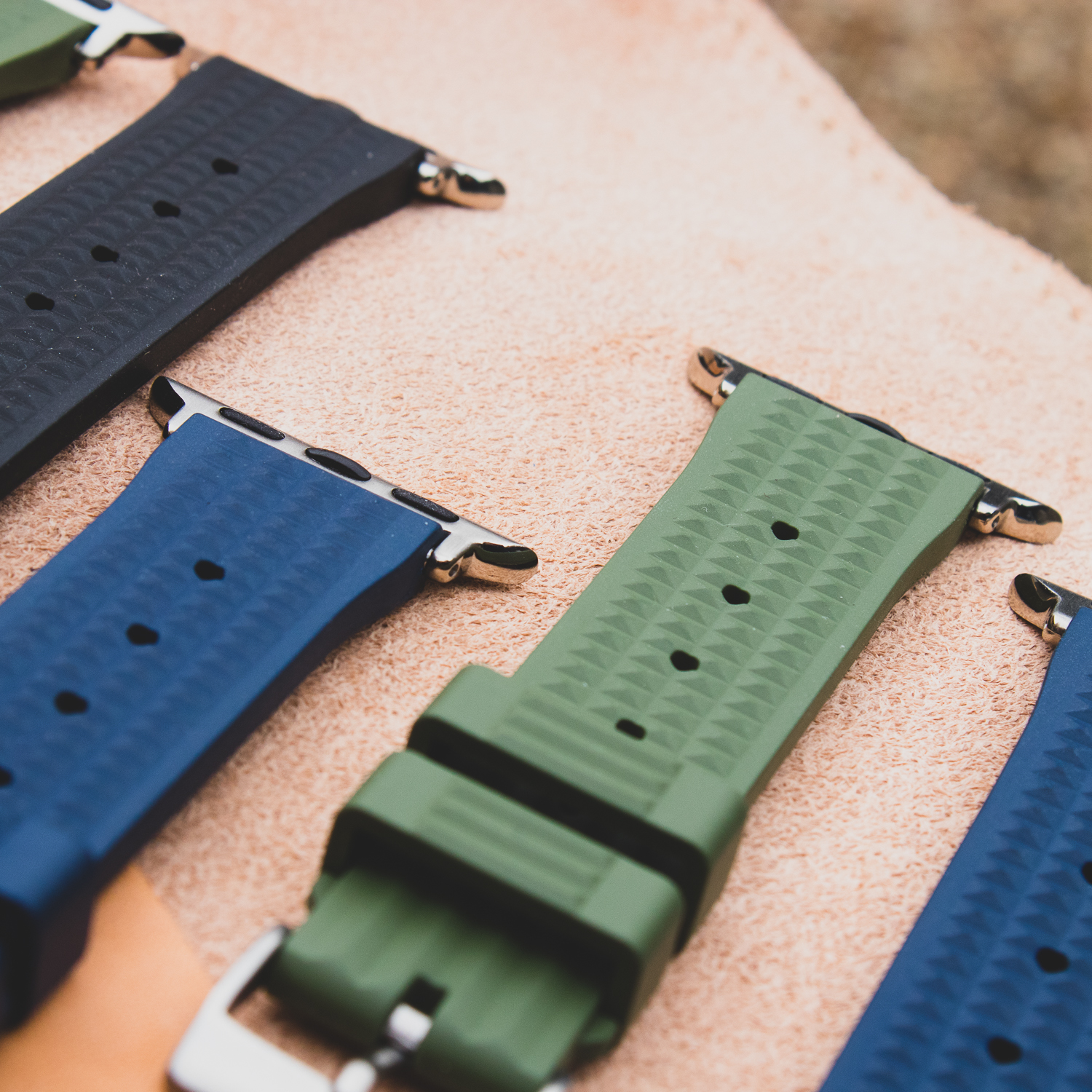 Waffle Rubber | Waffle Rubber Watch Band -Clockwork Synergy