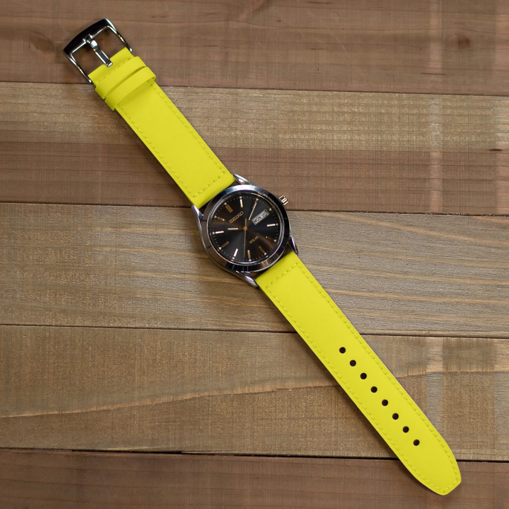 Yellow Strap|Yellow Sailcloth Watch Band-Clockworksynergy